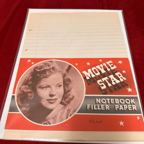 Office | Rare Shirley Temple Moviestar Notebook Filler Paper | Poshmark